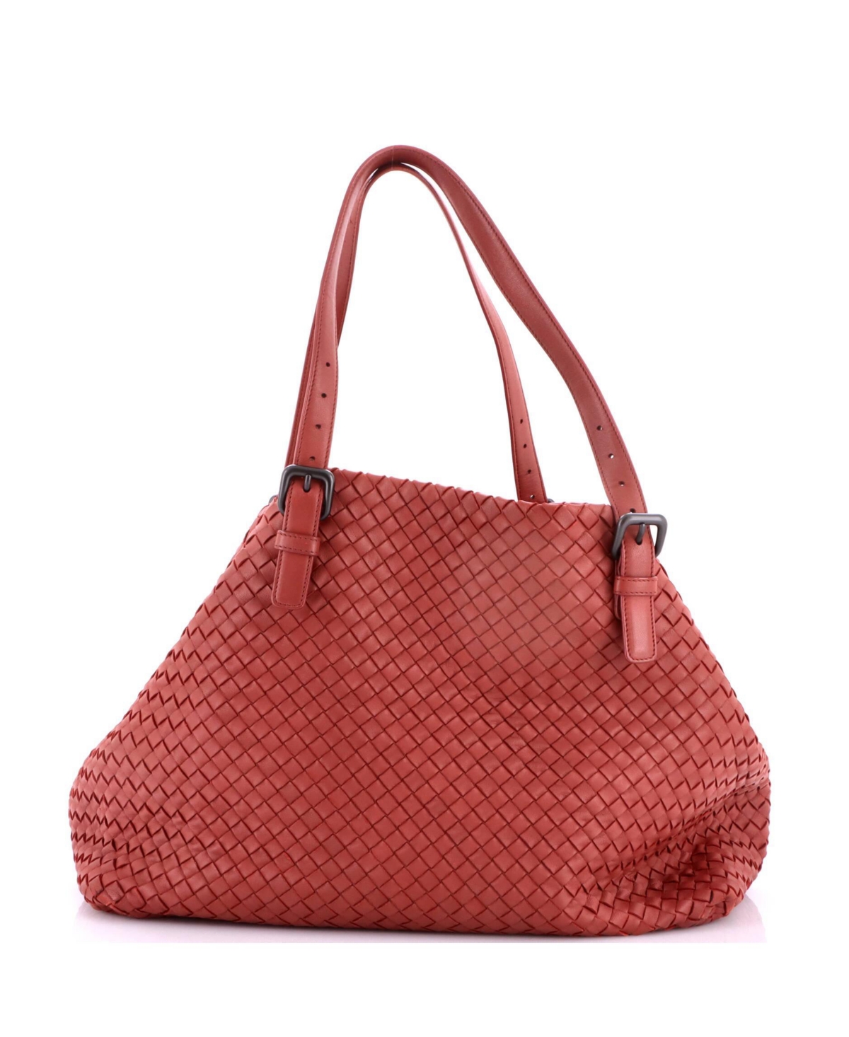Click here for Pre-Owned Bottega Veneta Large A-Shape Tote Intrec... prices