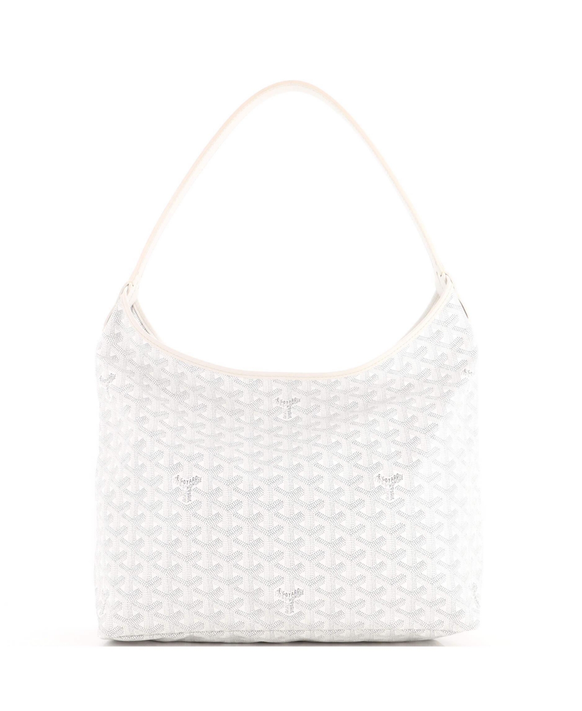 Click here for Pre-Owned Goyard Boheme Hobo Coated Canvas - White prices