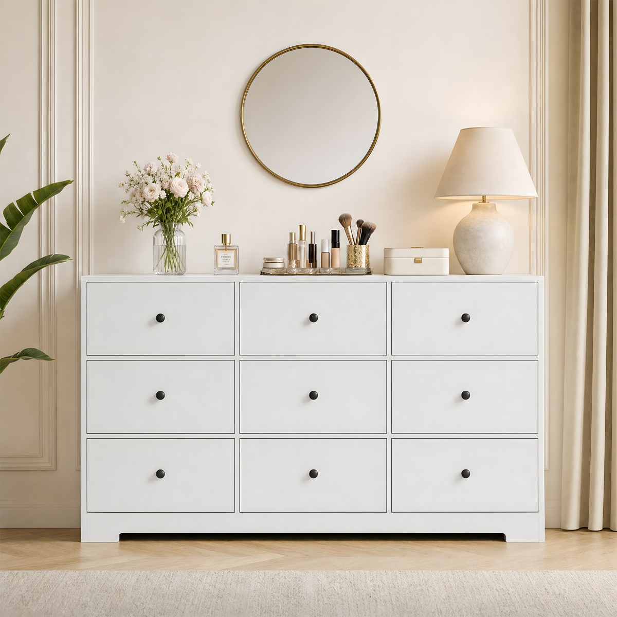 Click here for Gaomon Wide Modern Chest Of Drawers  Spacious 9 Dr... prices