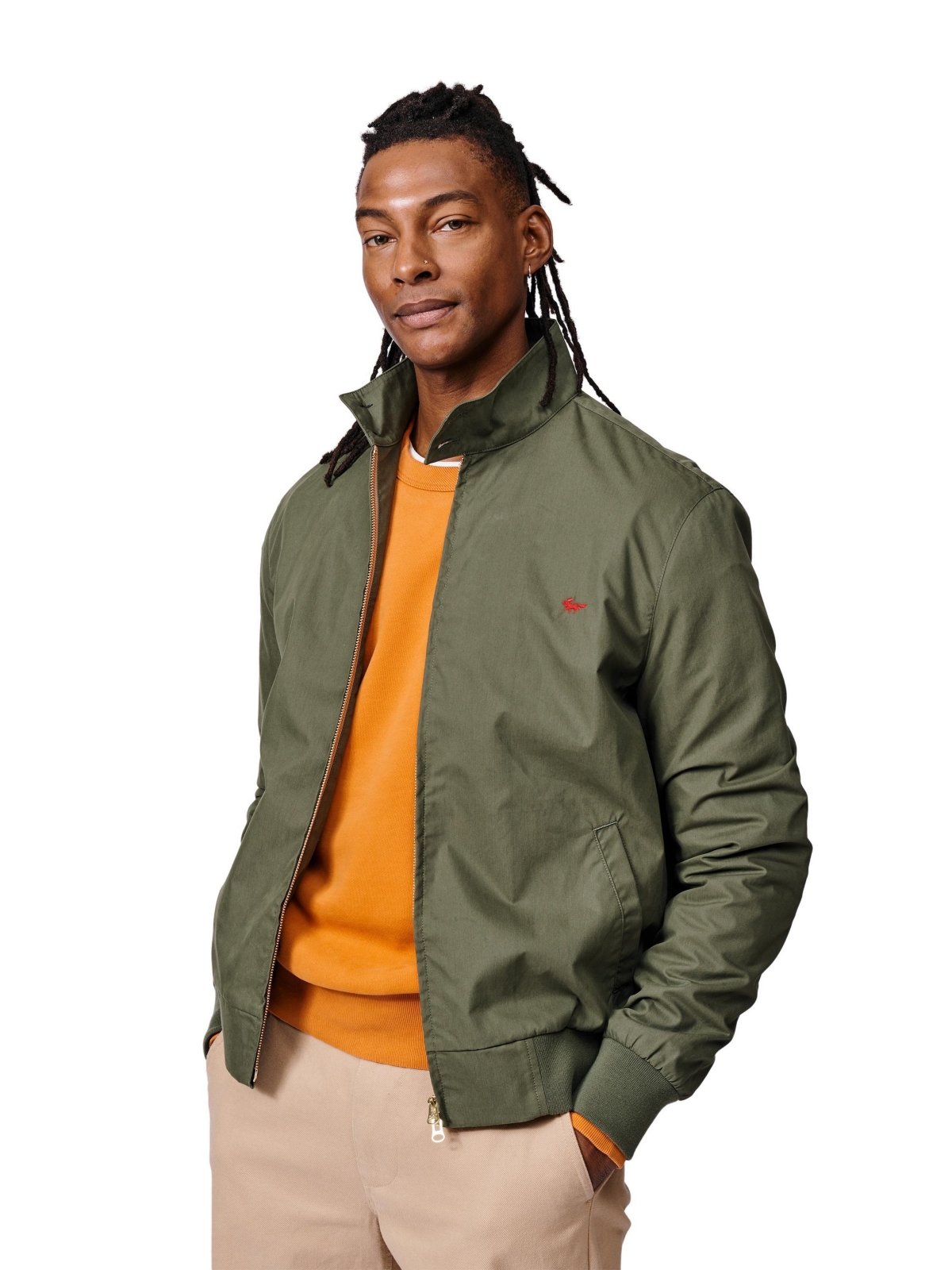 Click here for Aubin Mens Authorpe Harrington Bomber Jacket - Kha... prices