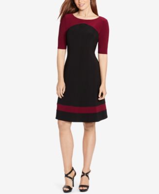 American Living Colorblocked Jersey Dress - Macy's
