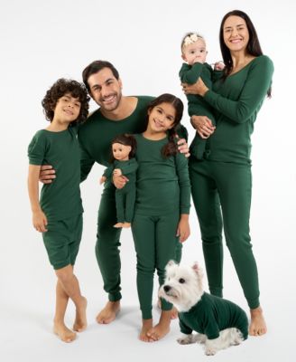 Click here for Leveret Matching Family Solid Dark Green Cotton Pa... prices