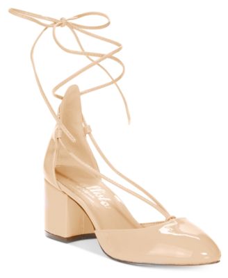 Callisto Corda Lace-Up Block-Heel Pumps - Macy's