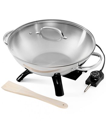 Presto Stainless Steel Electric Wok - Macy's