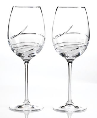 Waterford Stemware Ballet Ribbon Essence Goblets, Set of 2 - Macy's