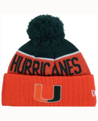 New Era Miami Hurricanes Sport Knit Hat - Macy's