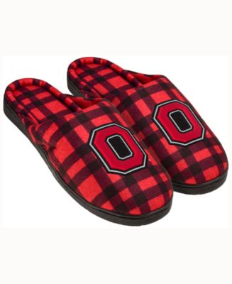 Forever Collectibles Ohio State Buckeyes Flannel Slide Slippers - Macy's