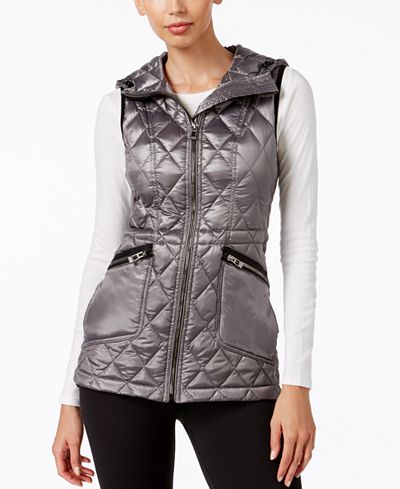 Calvin Klein Performance Quilted Down Vest - Jackets - Women - Macy's