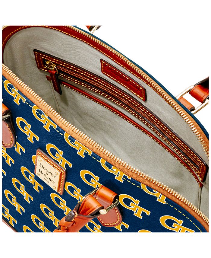 Dooney & Bourke Georgia Tech Yellow Jackets Zip Zip Satchel - Macy's