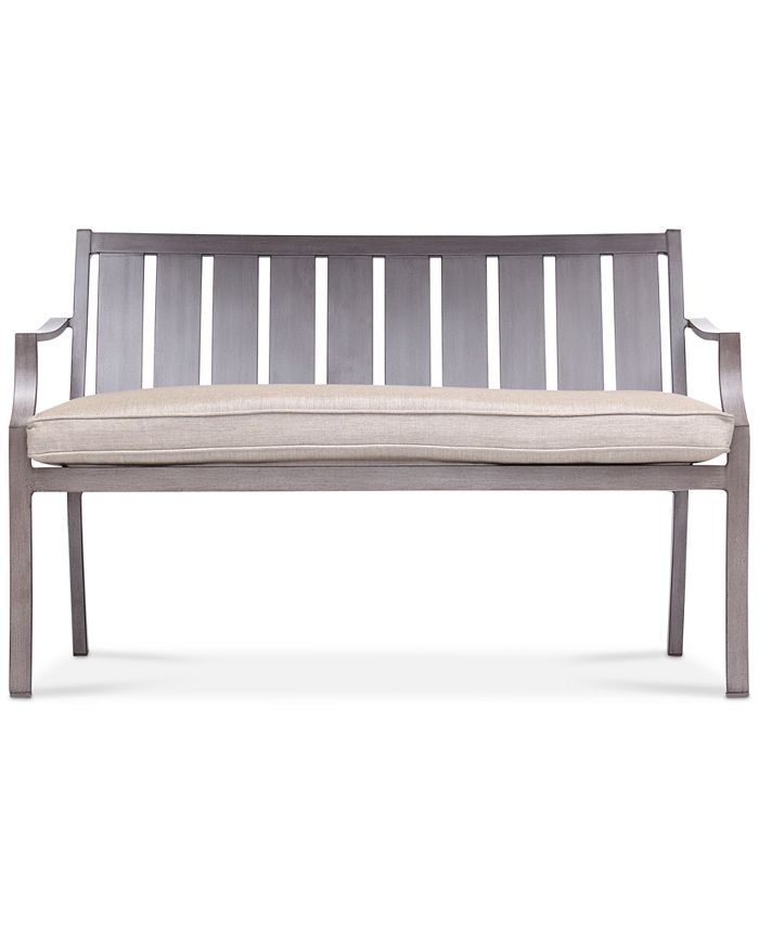 Agio CLOSEOUT! Wayland Outdoor Bench with Sunbrella® Cushions, Created ...