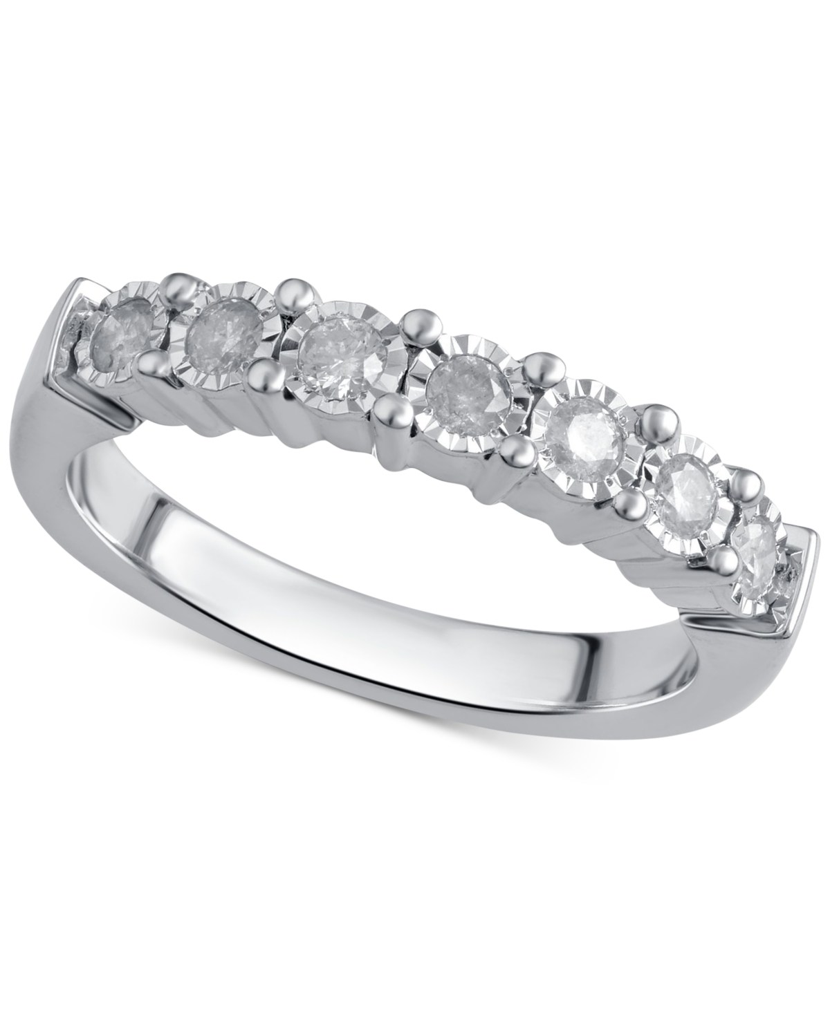 Click here for Diamond Band (1/4 ct. t.w.) in Sterling Silver or... prices