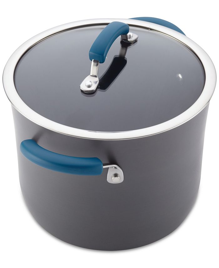 Rachael Ray Hard Anodized 10 Piece Cookware Set Marine Blue Macys