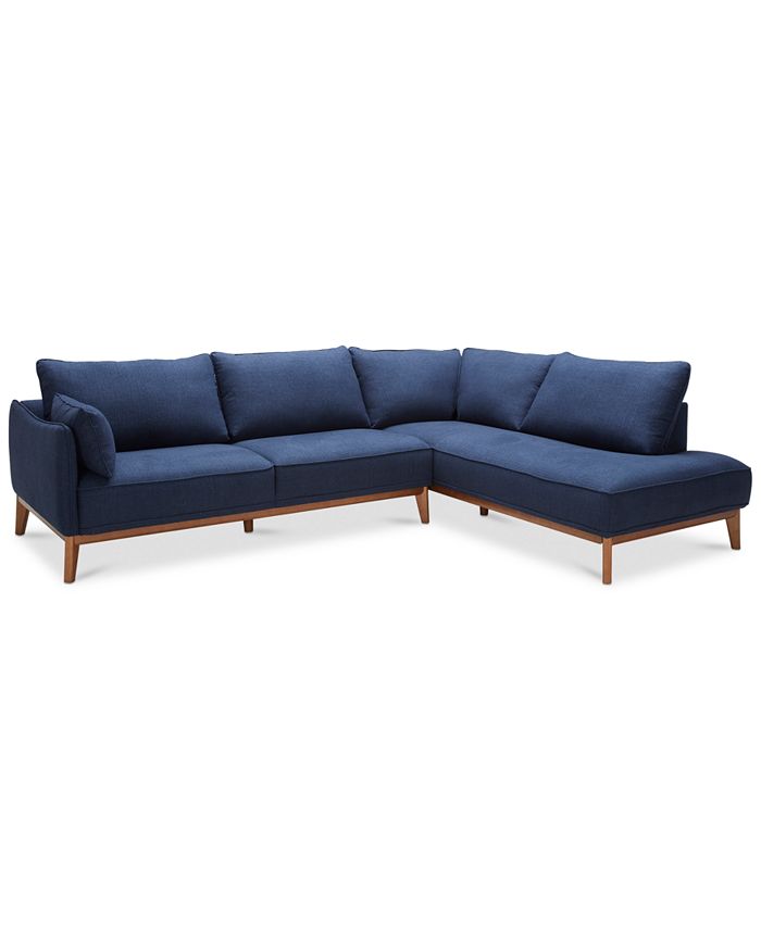 Jollene 113 2 Pc Fabric Sectional