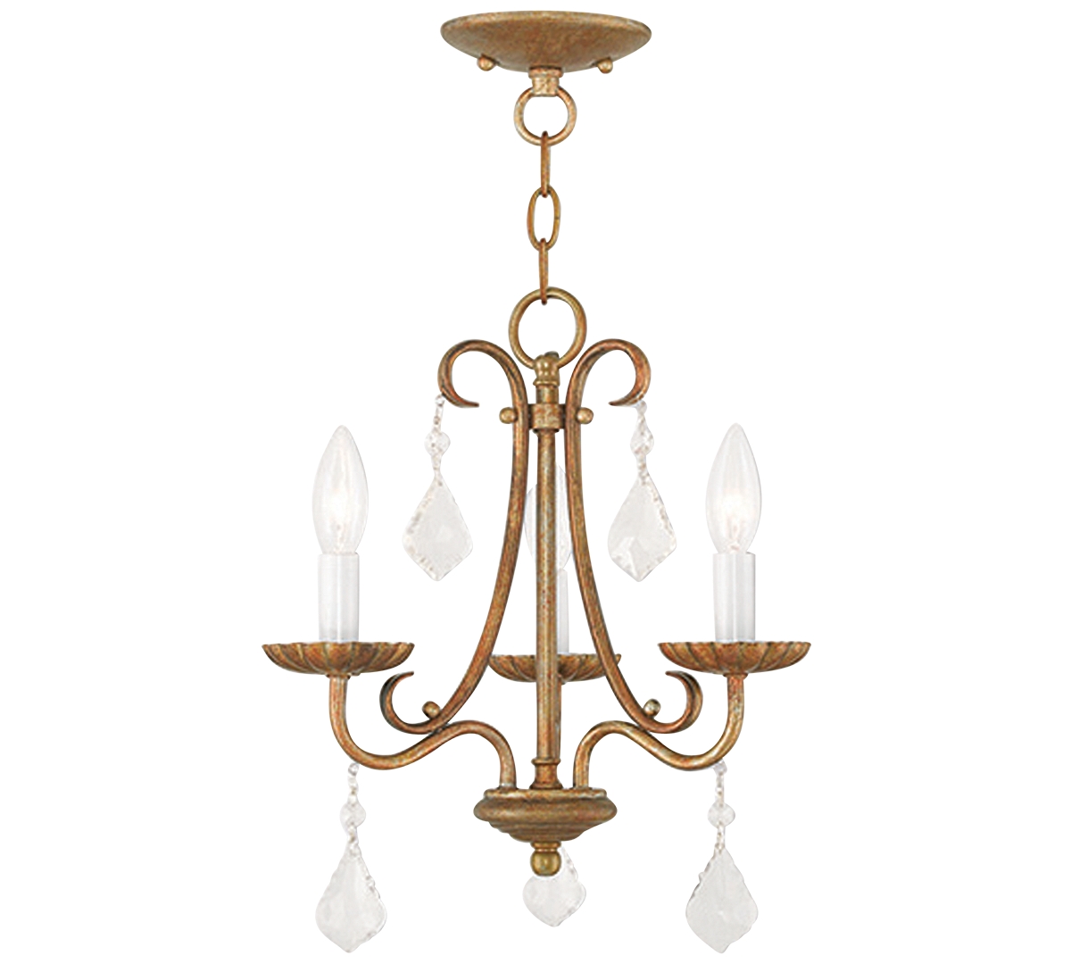 Click here for Livex Daphne 3- Light Metal Mini Chandelier - Nick... prices
