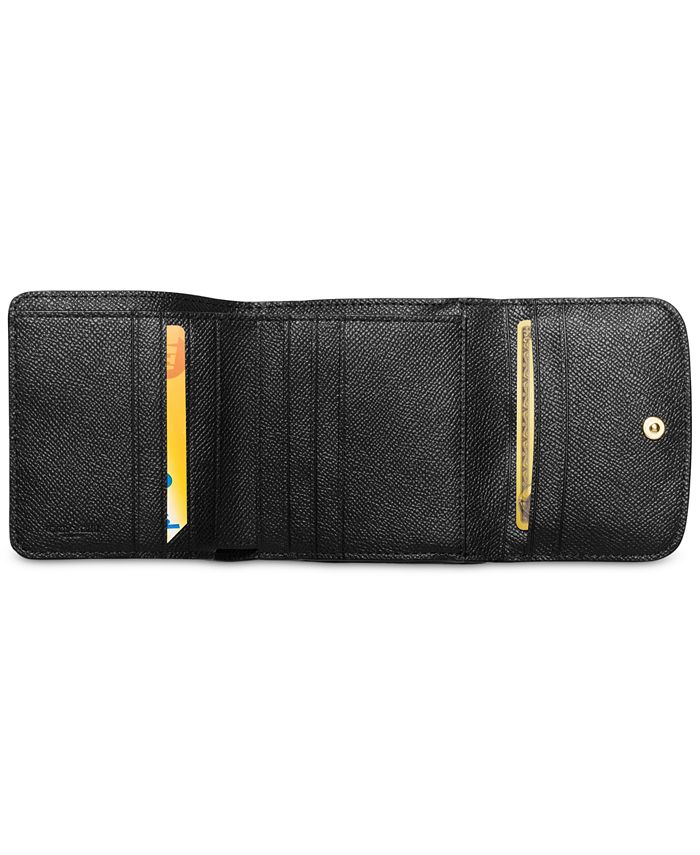 COACH Small Wallet in Crossgrain Leather - Macy's