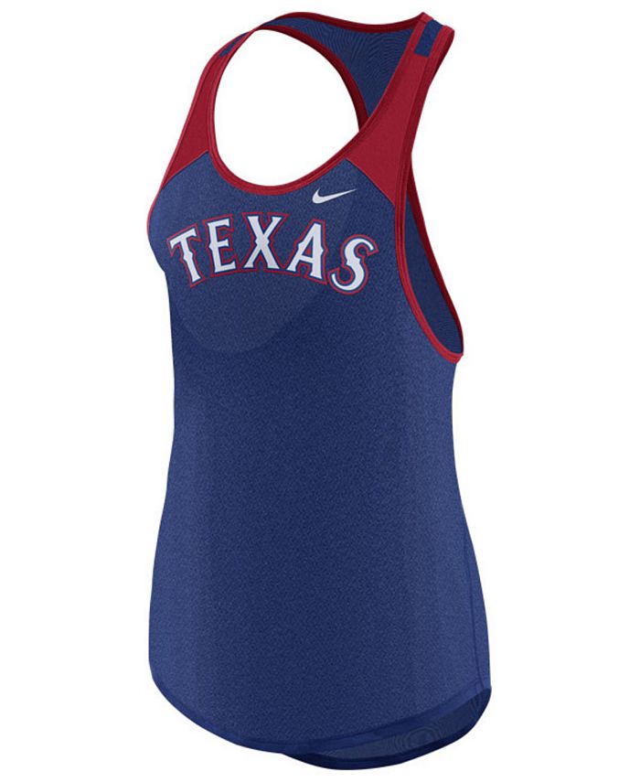 Nike Women's Texas Rangers Legend Wordmark Tank - Macy's