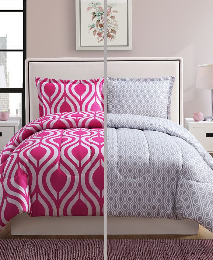 Ellison First Asia Maddox Reversible 3-Piece Full/Queen Comforter Set ...