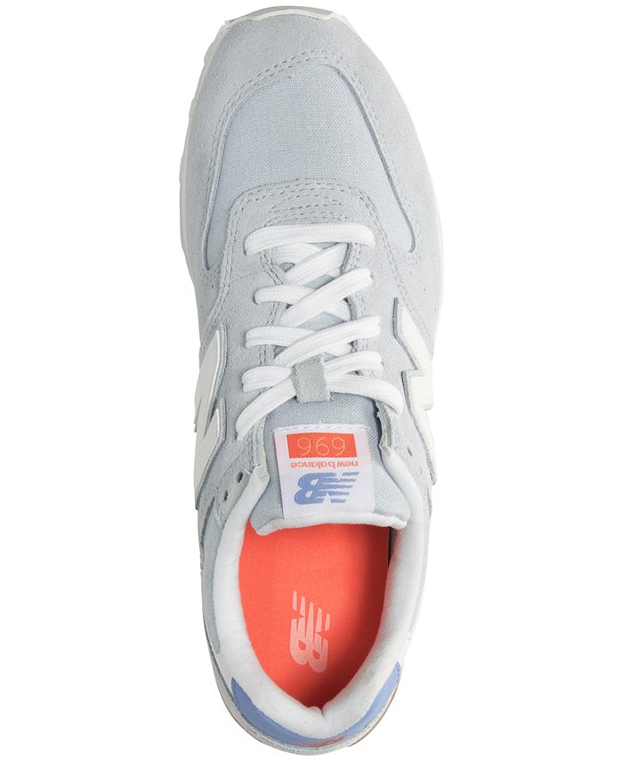 New Balance Women's 696 Striped Casual Sneakers from Finish Line - Macy's