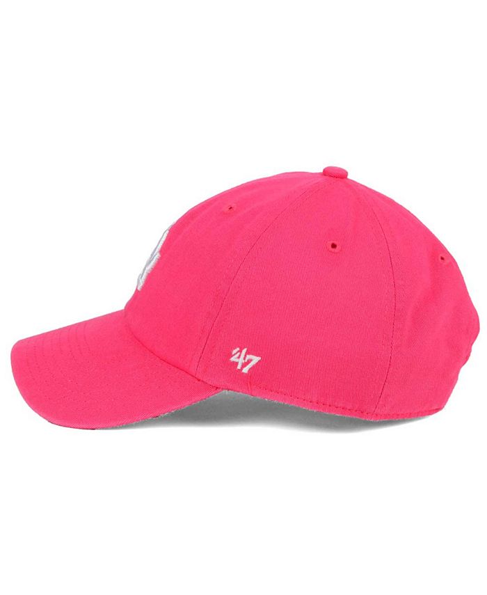 '47 Brand Women's Los Angeles Dodgers Pink/White Clean Up Cap - Macy's