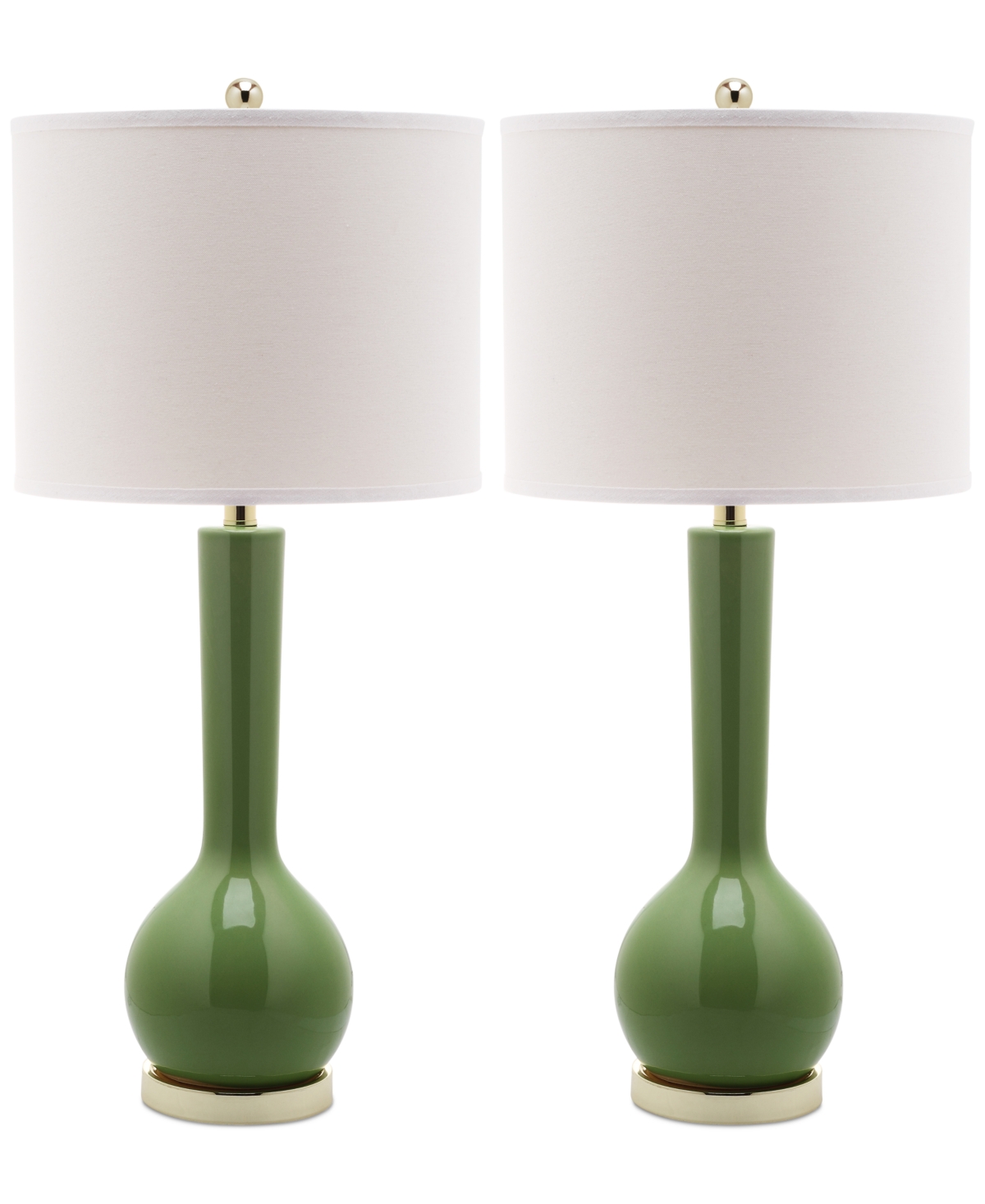 Click here for Safavieh Set of 2 Mae Table Lamps - Green prices