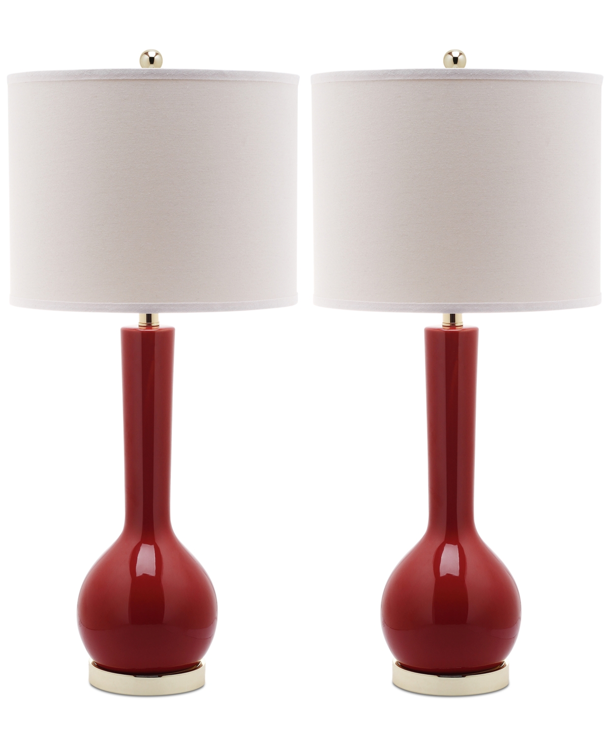 Click here for Safavieh Set of 2 Mae Table Lamps - Red prices