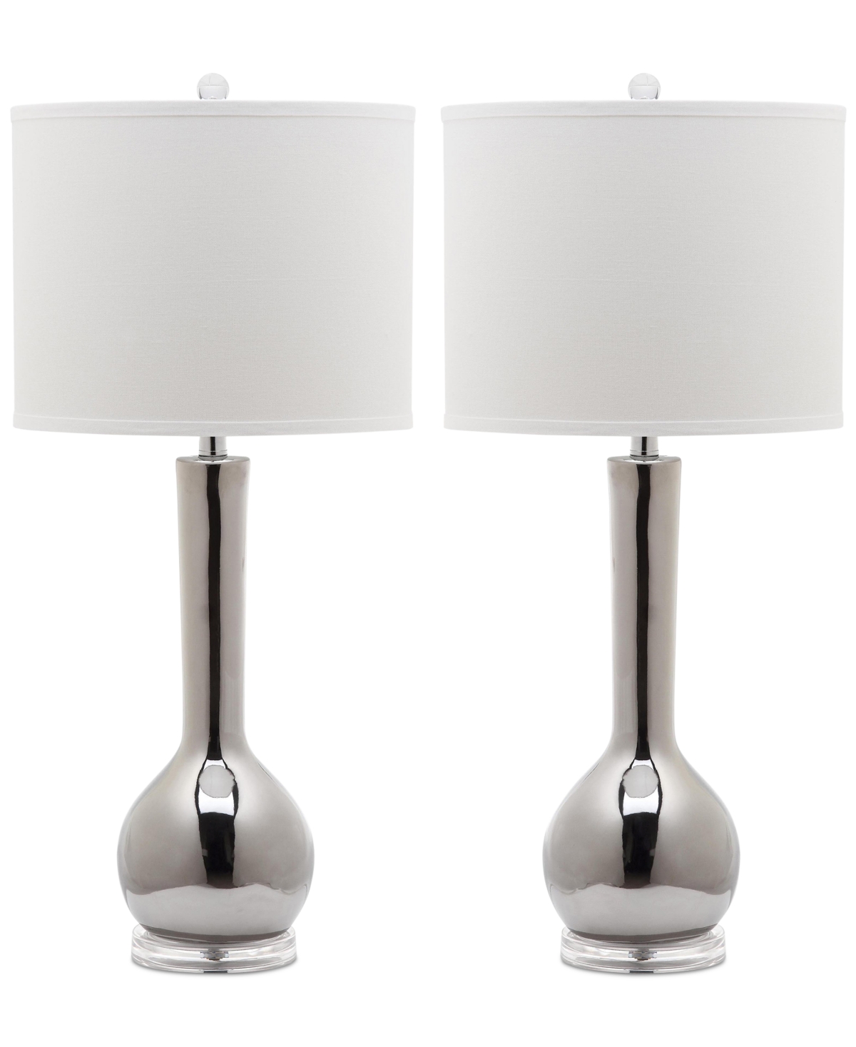 Click here for Safavieh Set of 2 Mae Table Lamps - Silver prices
