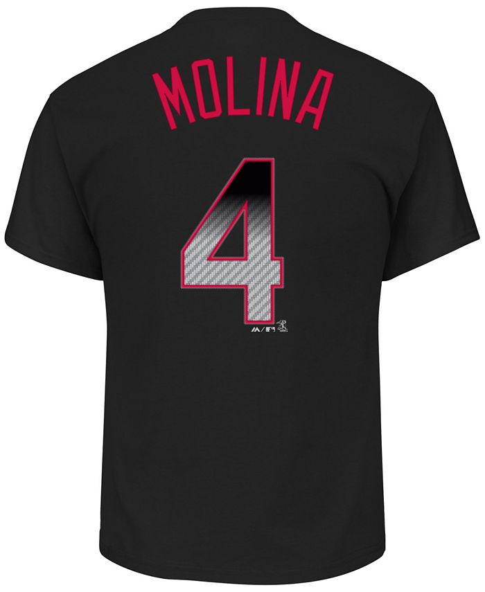 Majestic Men's Yadier Molina St. Louis Cardinals Carbon Fiber Player T-Shirt - Macy's