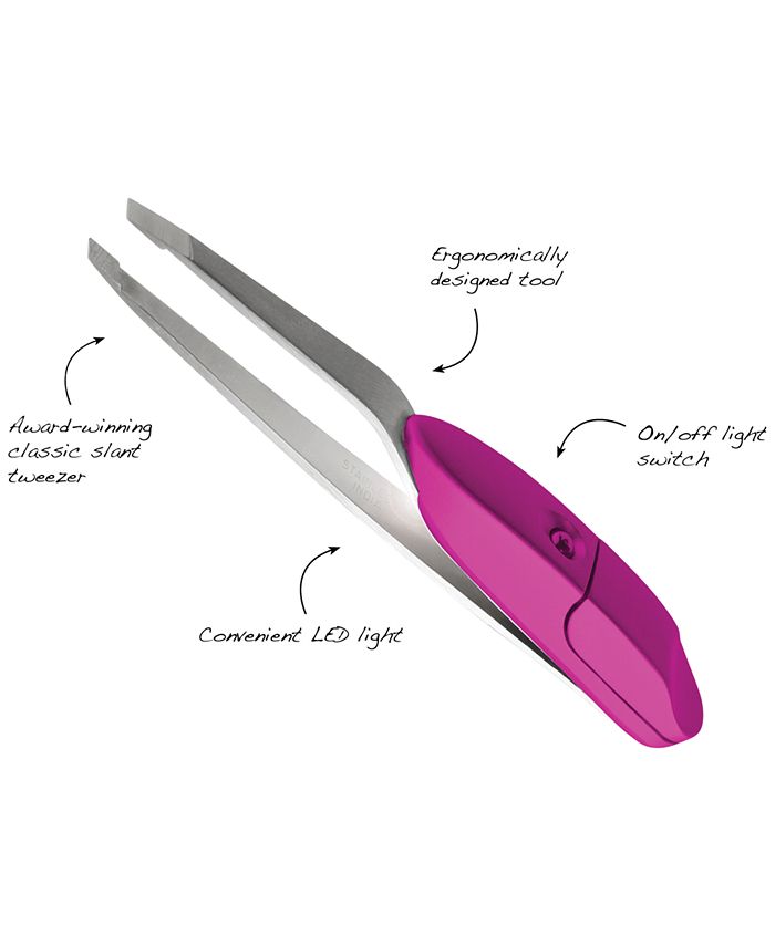 Tweezerman Expertweeze Lighted Slant Tweezer - Macy's