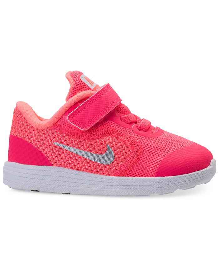 Nike Toddler Girls' Revolution 3 Stay-Put Closure Running Sneakers from ...