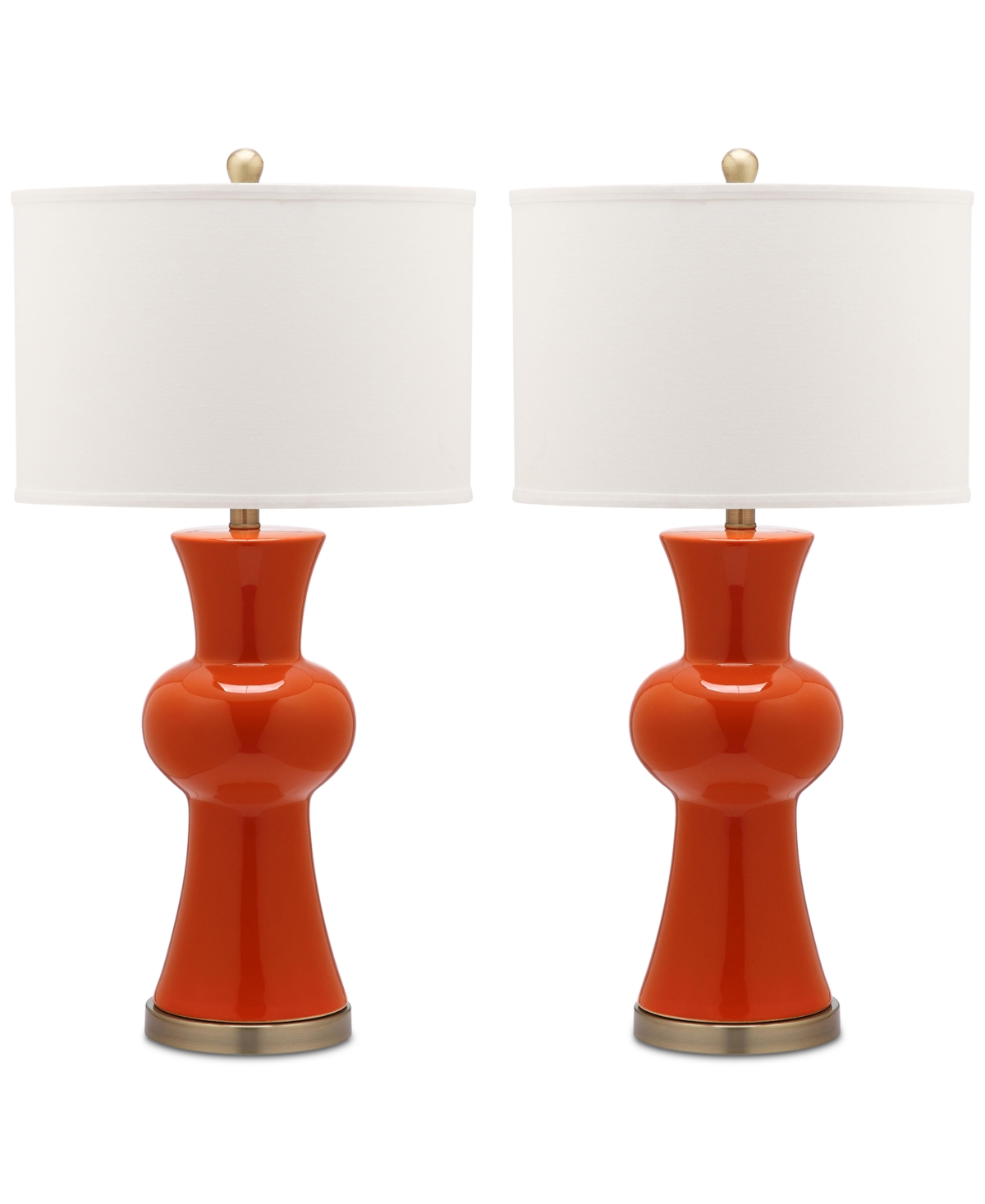 Click here for Safavieh Set of 2 Lola Table Lamps - Orange prices