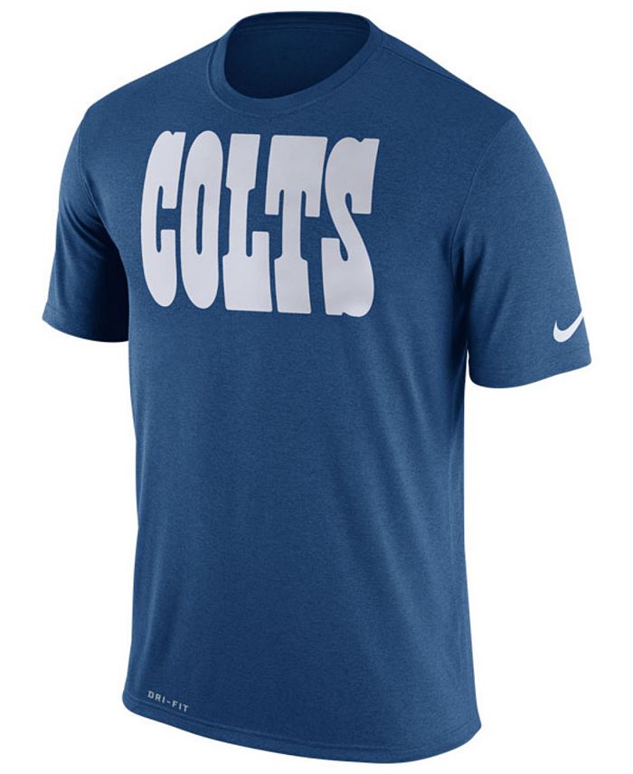 Nike Men's Indianapolis Colts Legend Logo Essential 3 T-Shirt - Macy's