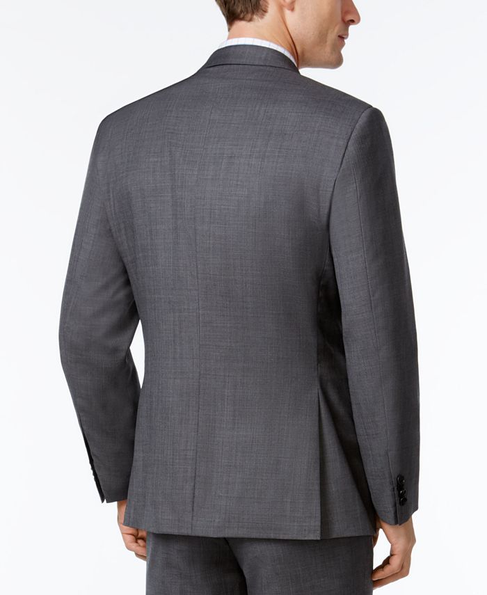 Tommy Hilfiger Solid Grey Modern-Fit Jacket - Macy's