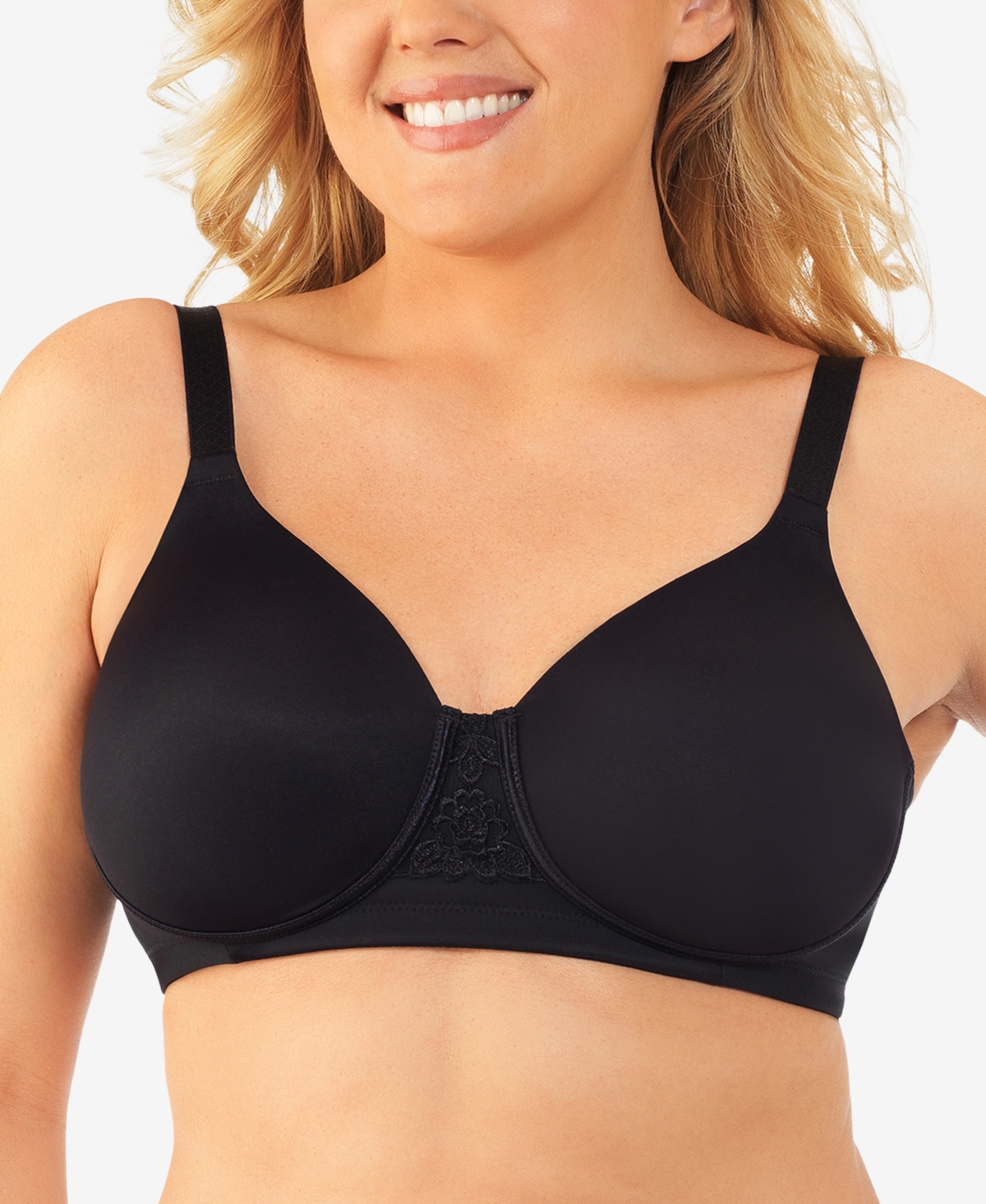 Vanity Fair Beauty Back Full-Figure Smoothing Comfort Wireless Bra - 71380  Ddd  Black