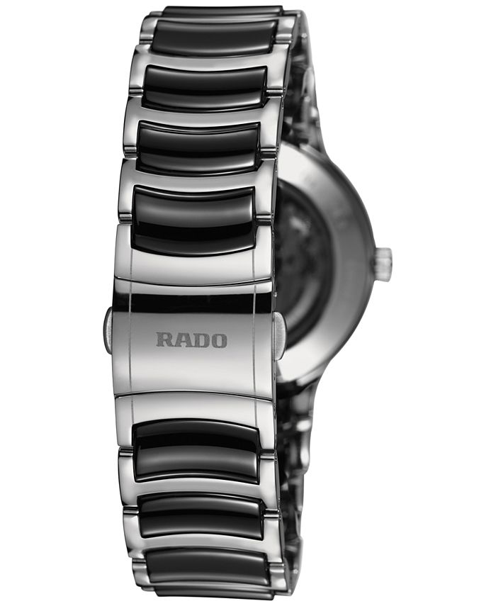 Rado Men's Swiss Automatic Centrix Open Heart Two-Tone Stainless Steel ...