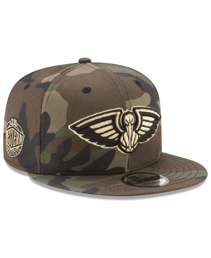 New Era New Orleans Pelicans Metallic Woodland 9FIFTY Snapback Cap - Macy's