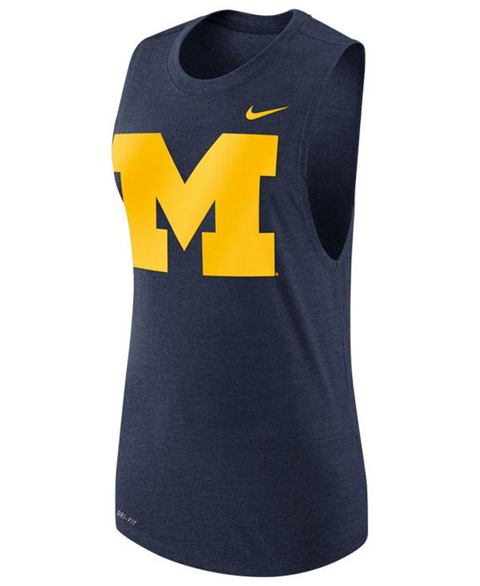 Nike Women's Michigan Wolverines Muscle Tank - Macy's