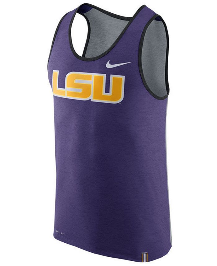 Nike Men's LSU Tigers Dri-Fit Tank - Macy's