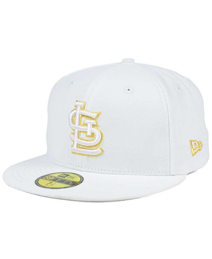 New Era St. Louis Cardinals White On Metallic 59FIFTY Cap - Macy's