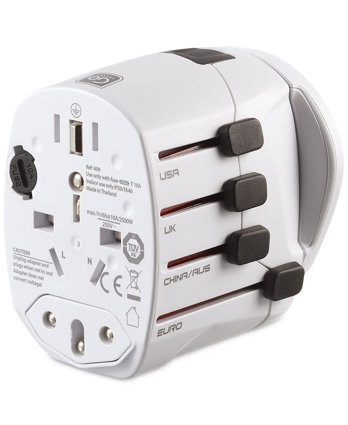 Go Travel Worldwide Earthed Adapter - Macy's