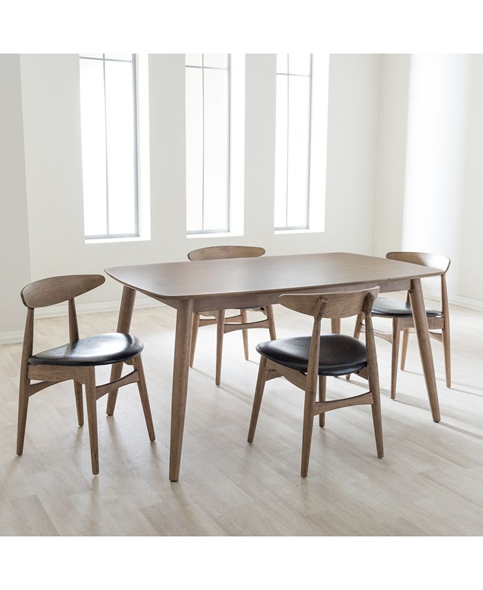 Furniture Edna 5-Pc. Dining Set, Quick Ship - Macy's