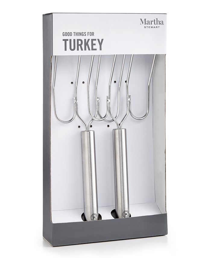 Martha Stewart Collection Stainless Steel Turkey Lifters, Created for ...