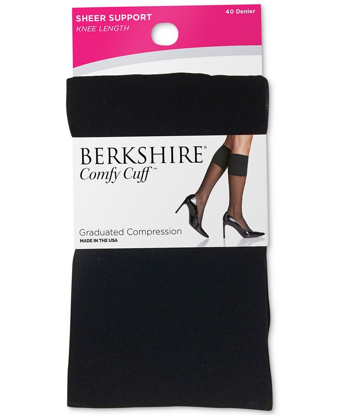 Berkshire Women's Comfy Cuff Sheer Graduated Compression Trouser Sock ...