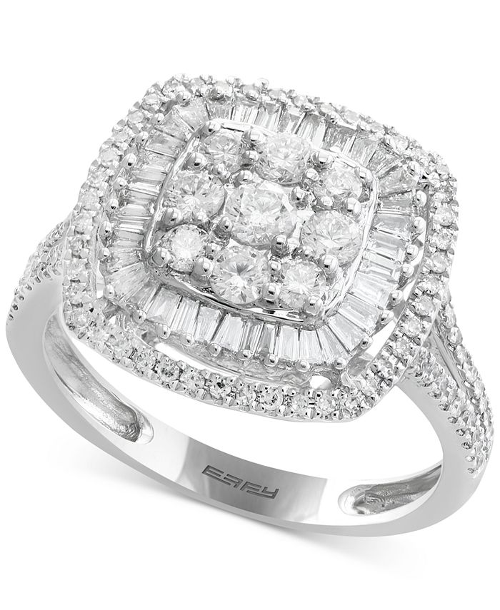 EFFY Collection Classique by EFFY® Diamond Square Cluster Ring (1 ct. t ...