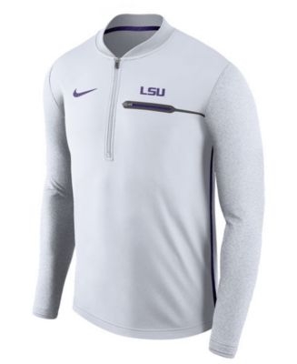 Nike Men's LSU Tigers Coaches Quarter-Zip Pullover - Macy's