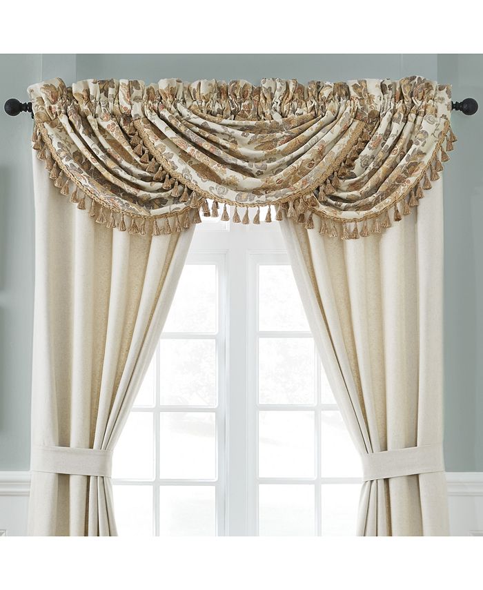 Croscill Nadalia 48" x 33" Waterfall Window Valance - Macy's