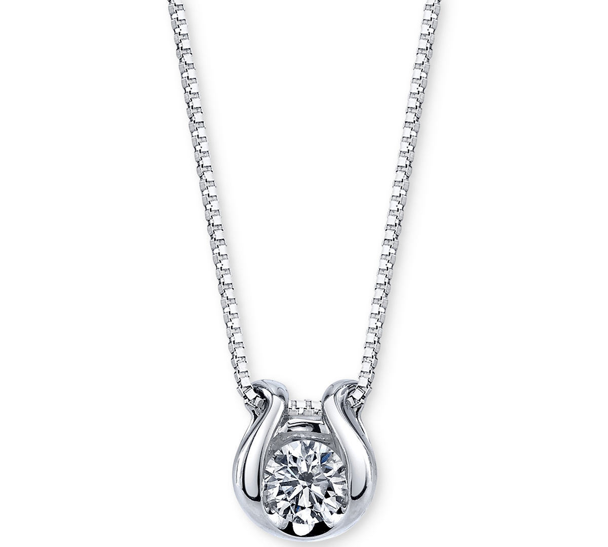 Click here for Sirena Bezel-Set Diamond (1/12 ct. t.w.) Pendant N... prices