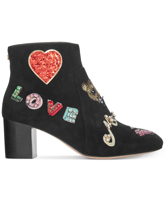 kate spade new york Liverpool Embroidered Booties - Macy's