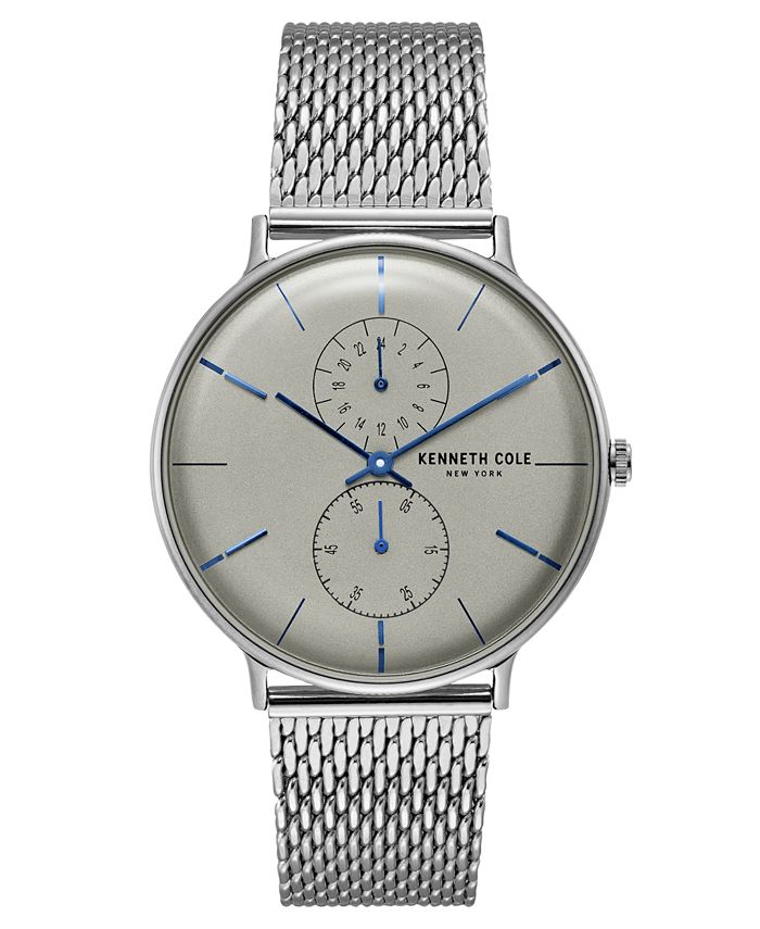 Kenneth Cole New York Men's Stainless Steel Mesh Bracelet Watch 41mm ...