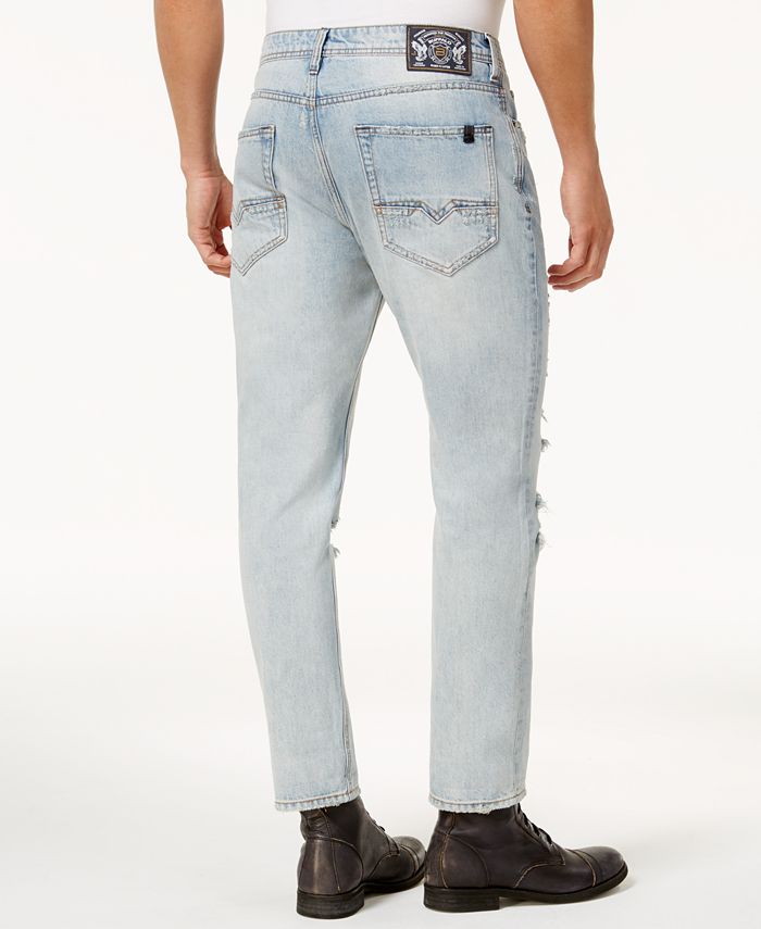 Buffalo David Bitton Men's Ripped Gunner Stretch Jeans - Macy's