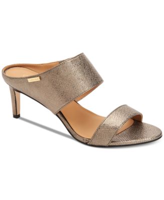 Calvin Klein Women's Cecily Slide Dress Sandals - Macy's
